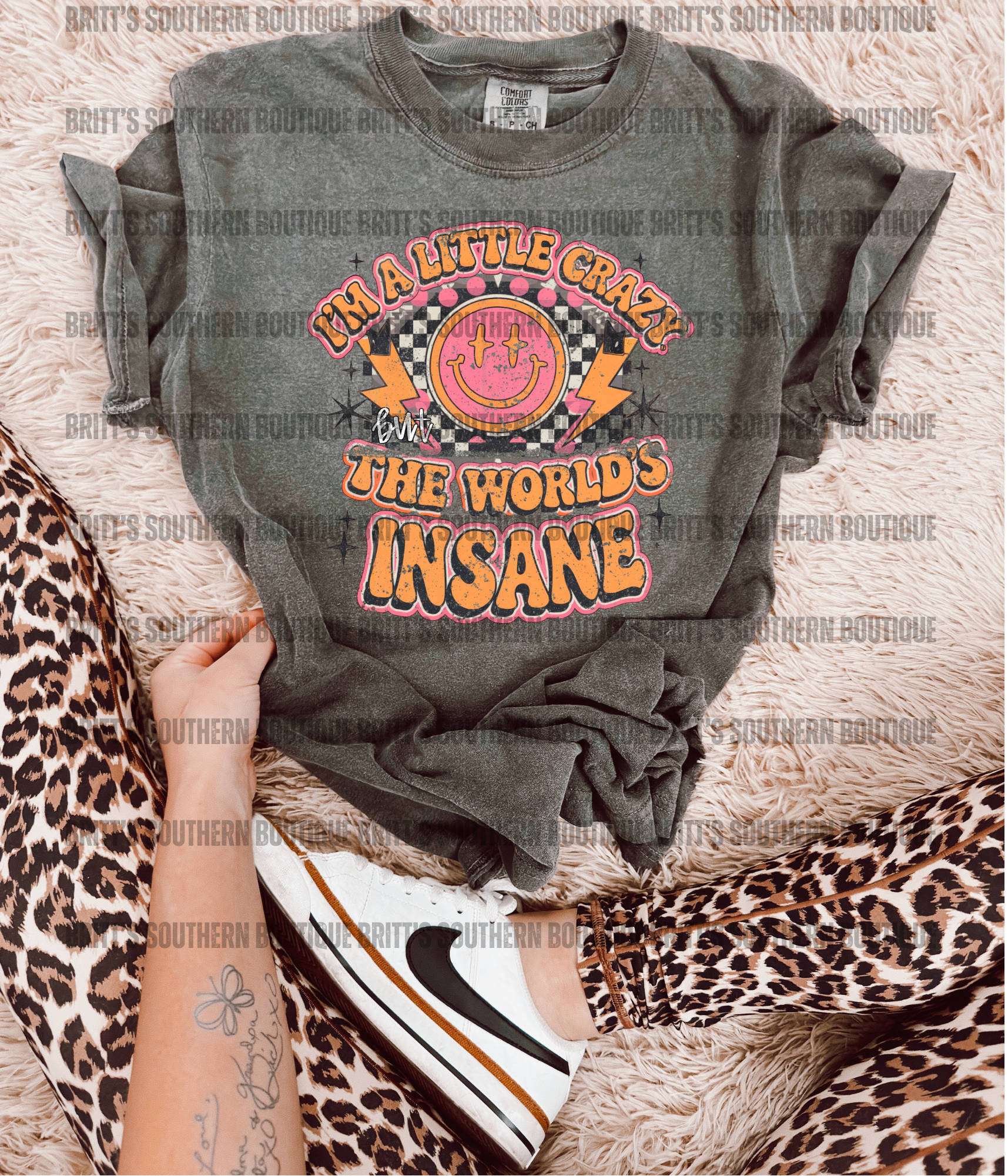I'm A Little Crazy Tee – The Rustic Rose Thread Co